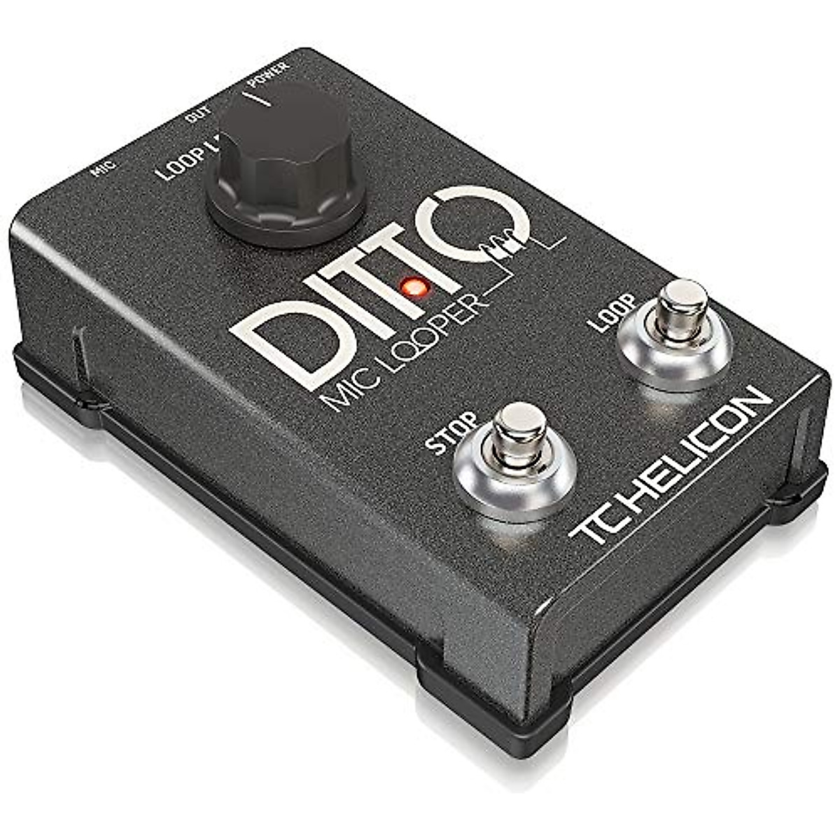 TC Helicon DITTO MIC LOOPER Easy to Use Two-Button Looper Pedal for Vocals and Acoustic Instruments