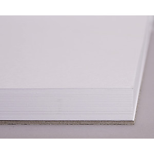 Mixed Media Paper Art Pad, 40 Sheets, A4 Size 110 lb/250 GSM, Glue Bound, Bleedproof, Acid Free, Cold Pressed for Artists Wet, Mixed Media Drawing and Techniques, Made in UK by Acuma Crafts