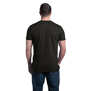 shop4ever Pink Breast Cancer Ribbon American Flag T-Shirt Support Awareness Tee Large Black