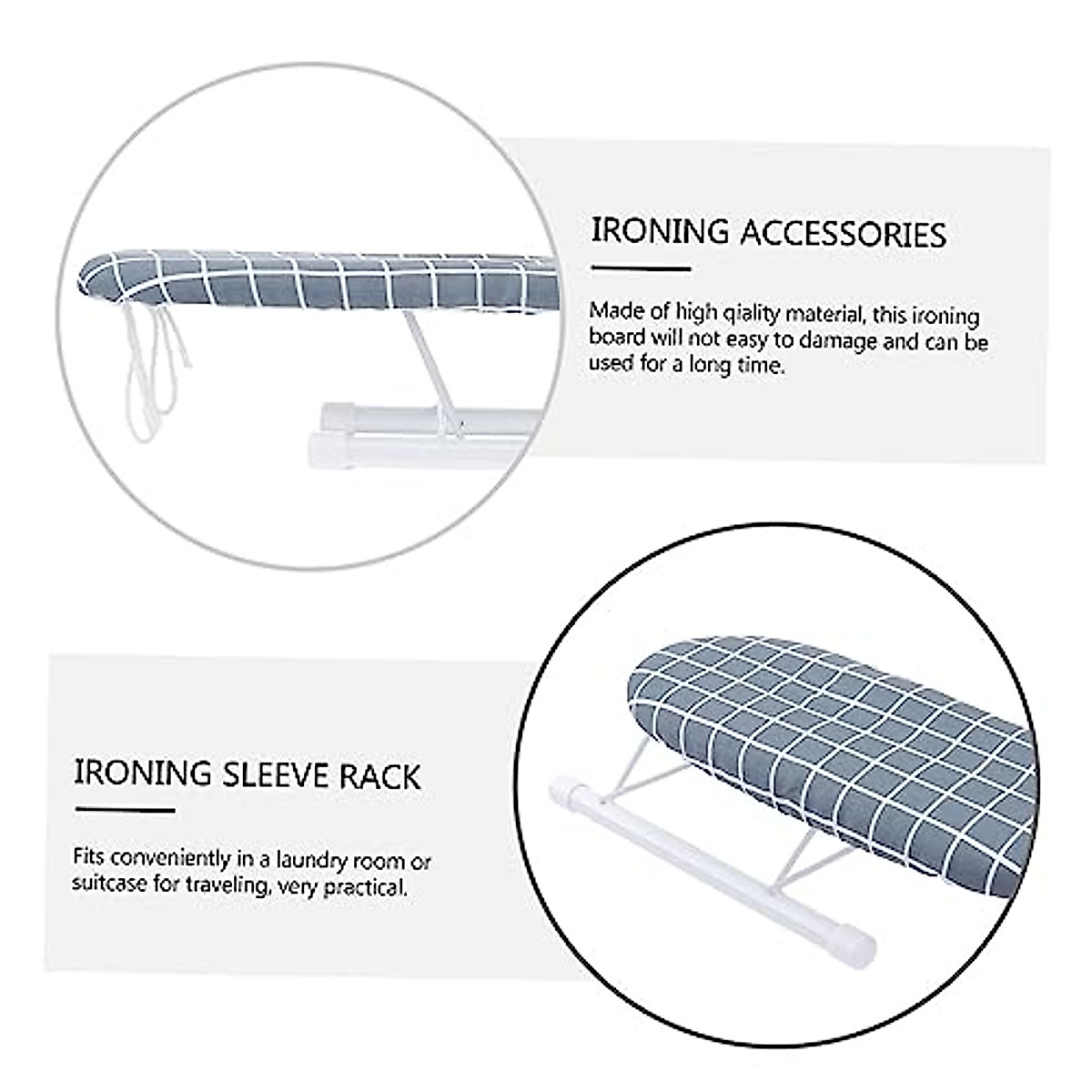 1pc Folding Ironing Board Ironing Protector Tabletop Ironing Board Iron Board Small Solid steam Iron Rest Ironing Pressing Board Travel Sleeve Ironing Rack Printing Fabric