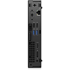 Dell OptiPlex 3000 Desktop Computer - Intel Core i5 12th Gen i5-12500T Hexa-core (6 Core) 2 GHz - 8 GB RAM DDR4 SDRAM - 256 GB M.2 PCI Express NVMe 3.0 x4 SSD - Micro PC - Black