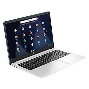 HP 2022 15.6" HD chromebook Laptop, Intel Pentium N6000 Processor, 8GB LPDDR4 RAM, 64GB Emmc Storage, Intel HD Graphics, 720P HD Webcam, Mineral Silver, Chrome OS, 32GB SnowBell USB Card
