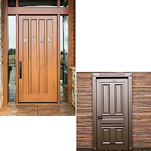 Outus 36 Pcs 3D Mailbox Number 0-9 Stickers and Letters Symbols Alphabet Adhesive Mailbox House Metal Address Street Stickers for Apartment Residence and Signs (2 x 1.2 Inches)