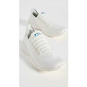 APL: Athletic Propulsion Labs Men's Techloom Breeze Sneakers, Ivory/Coastal Blue, 7.5 Medium US