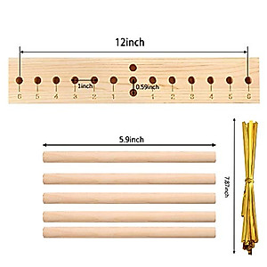 Ahn'Qiraj Bow Maker Bow Maker for Ribbon, Wooden Wreath Bow Maker Tools for Creating Gift Bows, Wreath Ribbons, Bows Trims Decorations Day Bows and Wedding Party Decoration (with Instructions)