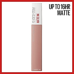 Maybelline Super Stay Matte Ink Liquid Lipstick Makeup, Long Lasting High Impact Color, Up to 16H Wear, Loyalist, Light Pink Beige, 1 Count