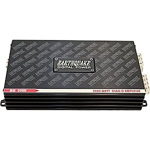 Earthquake Sound Mini D2000 (Gen 2) Mono Class D Car Amplifier, 2000 Watts Peak Power