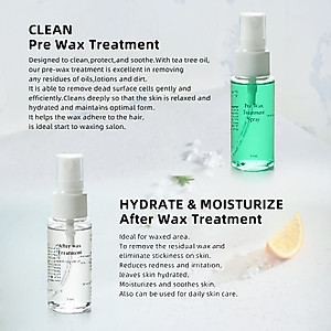 Honey Wax Hair Removal, Wax Roller Kit for Sensitive Skin, Beth lee Roll on Wax Kit for Women and Men,Hair Removal Waxing Kit Roll On with Wax Warmer & Skin Cleaning Care Kit