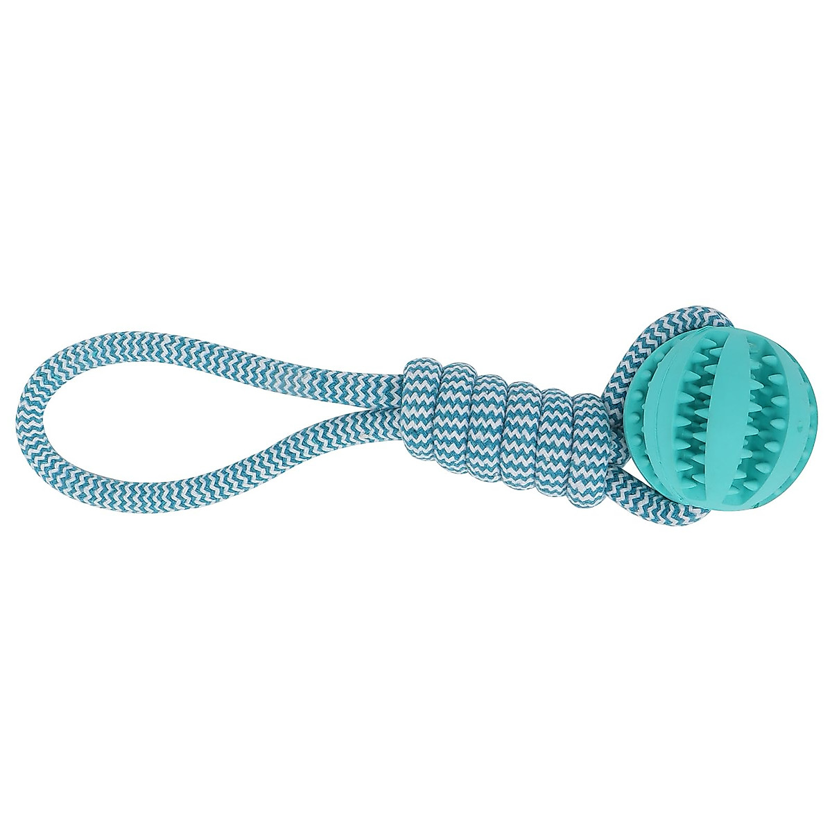 Dog Rope Toys Outdoor Cotton Rope Puzzle Balls for Puppy Small Medium Dogs Interactive Chew Toys for Aggressive chewers Rubber Dog Chewing Toys Pet Supply for Puppy Pet Dog Indoor Outdoor Dog(Blue)