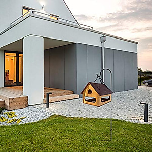 GOFORWILD Shepherd’s Hooks 4 Pack Black, 65 inches Tall, Made of Premium Metal for Garden Decor, Plant Hanger, Lantern Hook, Garden Stake and Wedding Decor, 7016