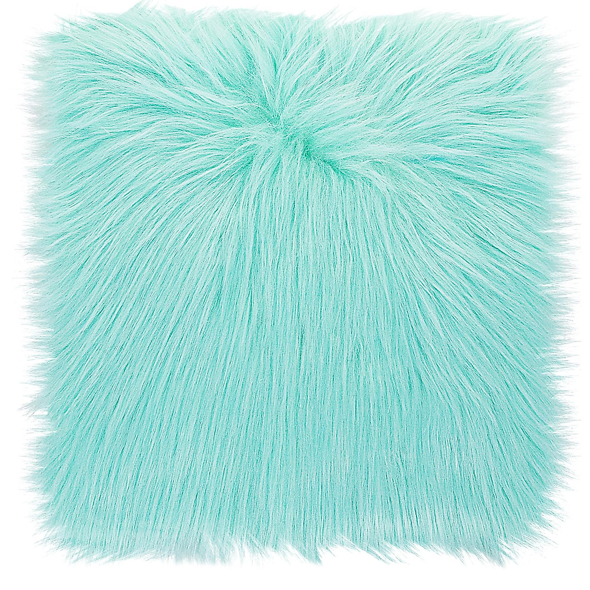 WLLHYF 10 Inches Mini Square Faux Fur Rug， Small Fluffy Area Rug Cushion for Living Room Sofa Bedroom Floor Soft Square Chair Cover Seat Pad Nail Mat for Photographing Background of Jewelry