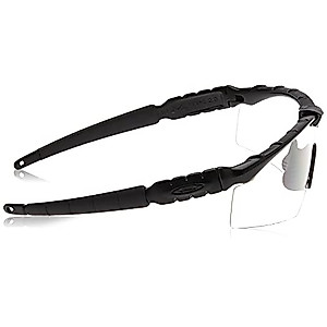 Oakley SI Men's OO9213 M Frame 2.0 Industrial Rectangular Sunglasses, Matte Black/Clear, 32 mm