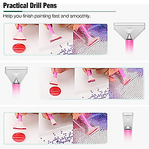 MoKo Diamond Painting Storage Containers, 60 Slots Diamond Painting Kits Accessories Case,Diamond Painting Tools Organizer for DIY Craft Beads Rhinestones,Lucky Tree