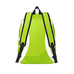 YOPIGOT Tennis Canvas Backpack Tennis Travel Backpack Tennis Laptop Backpack For Men Women S