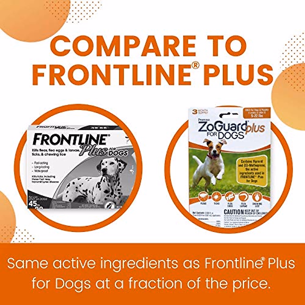 ZoGuard Plus Flea and Tick Prevention for Dogs (Small - 5-22 lb)