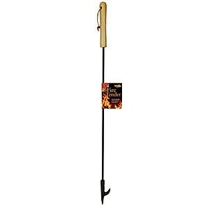 Campfire Fire Place Tender Poker, Extra Long 36-inch