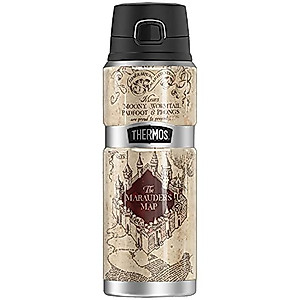 Harry Potter Marauder'S Map THERMOS STAINLESS KING Stainless Steel Drink Bottle, Vacuum insulated & Double Wall, 24oz