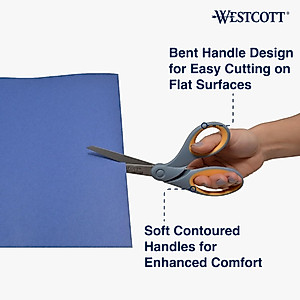 Westcott Titanium Bonded Scissors, 8" Bent
