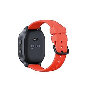 Gabb Watch Style Band - Kids Watch Band Replacement, Flexible, Waterproof Soft Silicone for All Watches, Easily Adjustable, Sweatproof and High-Performance Silicone (Red)