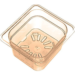 Carlisle FoodService Products 3089613 StorPlus High Heat Drain Shelf, Sixth Size, Amber