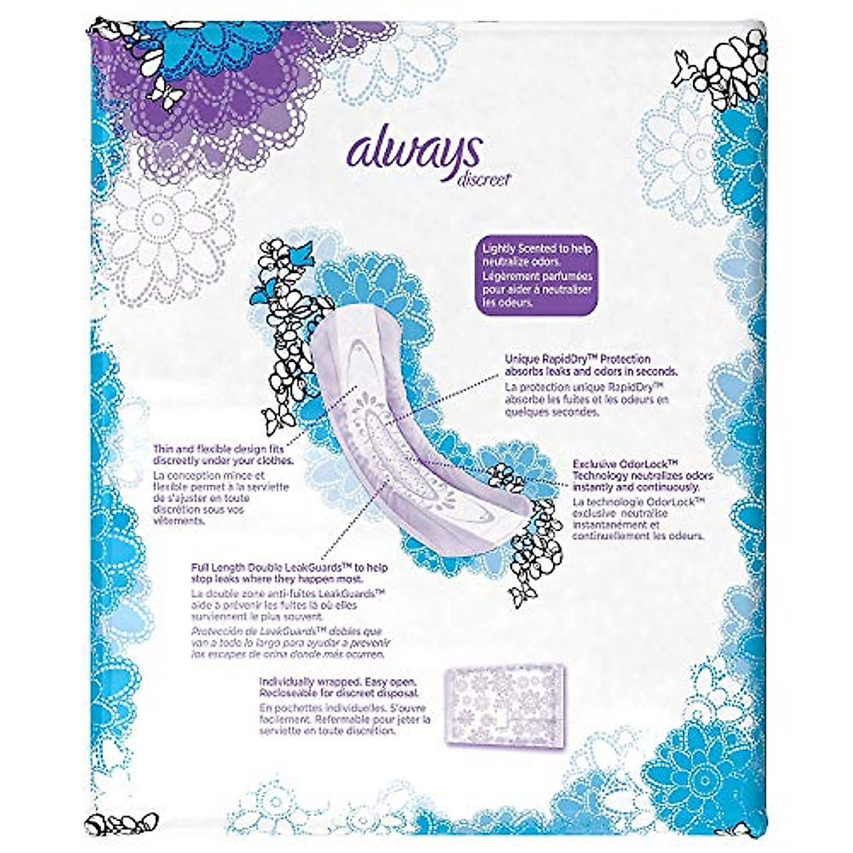 Always Discreet Incontinence Pads, Moderate, Regular Length, 66 Count - 2 Pack (Includes 132 Pads Total.)