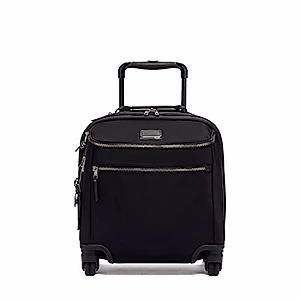 TUMI Voyageur Oxford Compact Carry On Suitcase - Luggage for Women & Men with Wheels - Black & With Gunmetal Hardware
