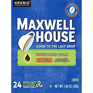 Maxwell House Decaf House Blend Medium Roast K-Cup Coffee Pods, 24 ct. Box