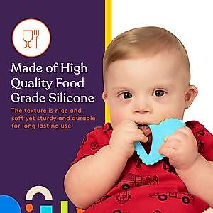 Special Supplies Teether Heart Spoon Oral Motor Therapy Tools, Textured Stimulation and Sensory Input Treatment for Babies and Toddlers, BPA Free Silicone, Dual Use Spoon Plus Teether