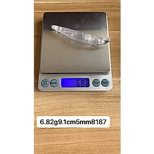 10pcs Unpainted Crank Bait Fishing Body Minnow Bait top Water 92mm 6.8g Blank Lures Clear Hard 8187 Free 5mm Eye