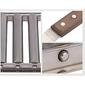 Hot Dog Roller,Dismantle The Hot Dog Rack, Sausage Grill, Wooden Handle, Stainless Steel BBQ Hot Dog Rack, Stainless Steel Hot Dog Rack