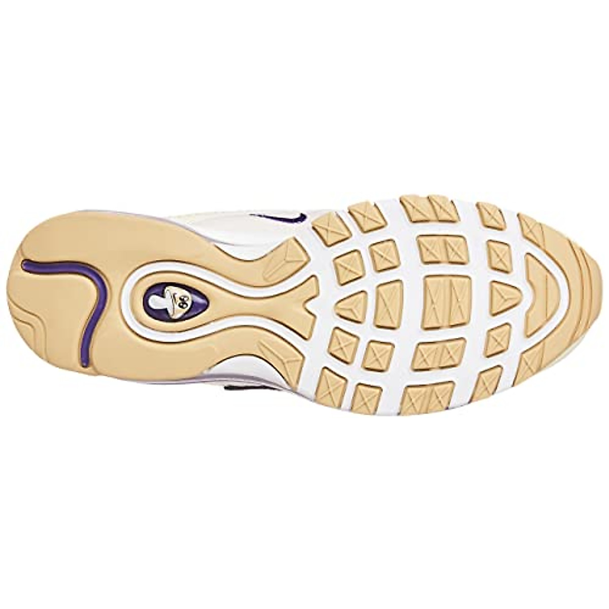 Nike Men's Air Max 97 Running Shoes, Sesame/Coconut Milk-phantom-el, 8.5