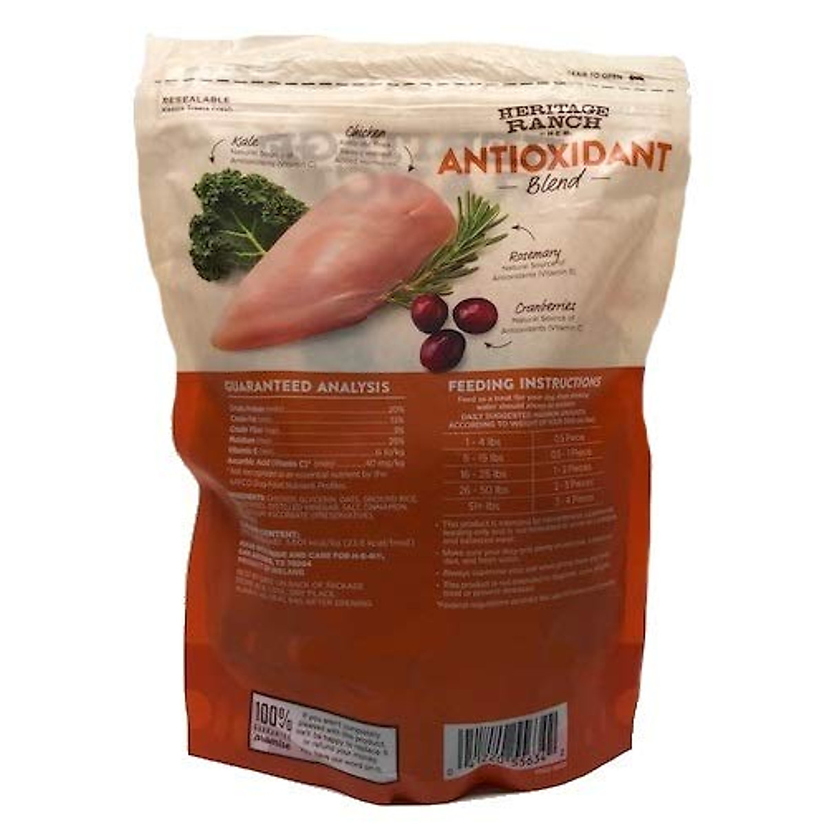 Heritage Ranch Antioxidant Chicken Jerky Style Dog Treat That are Grain Free for Small and Large Dogs That Help Support Supports Health & Wellness, One - 10oz Bag