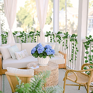 CQURE 14 Pack 98Ft Artificial Ivy Garland, Fake Vines UV Resistant Greenery Leaves Fake Plants Hanging Aesthetic Vines for Home Bedroom Party Garden Wall Room Decor