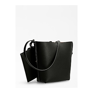 GUESS Womens Eco Brenton Bucket bag, Black, One Size US