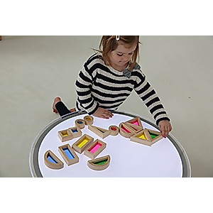 TickiT Rainbow Blocks - Set of 24 - Sensory Blocks for Toddlers Aged 12M+ - Colorful Montessori Stacking Shapes - First Building Blocks