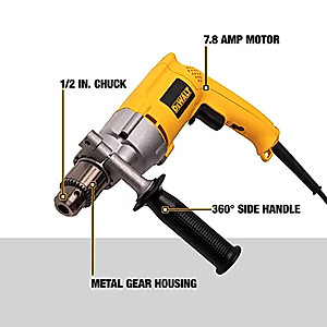 DEWALT Corded Drill, 7.8-Amp, 1/2-Inch (DW245)