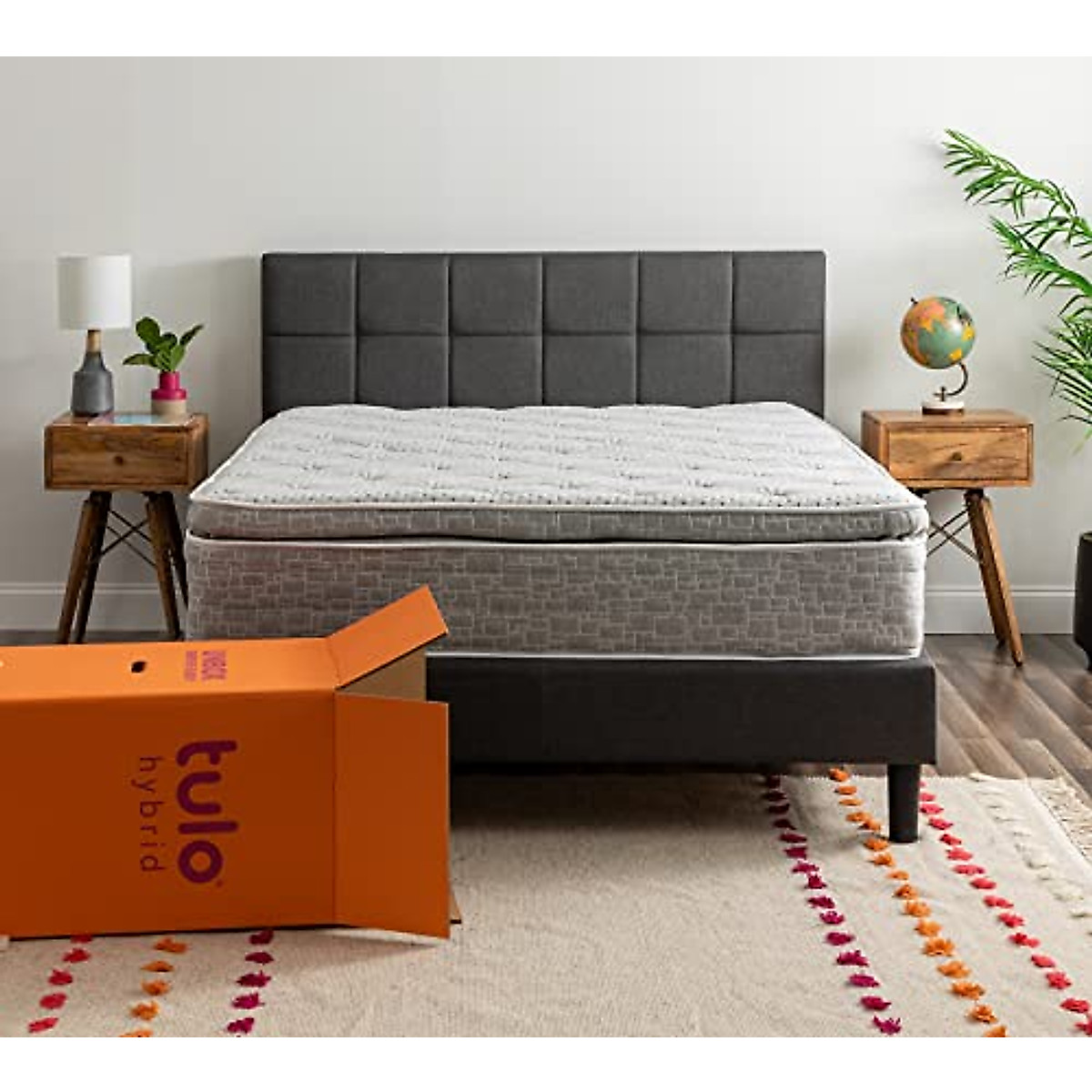 Tulo by Mattress Firm | 12 INCH Memory Foam Plus Coil Support Hybrid Mattress | Bed-in-A-Box | Plush Comfort | Queen