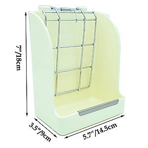 SunshineBio Hay Feeder Less Wasted Hay Rack Manger for Rabbit Guinea Pigs Chinchilla (White,1 Pack)