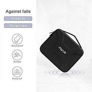 MOSISO Tablet Sleeve Carrying Case Compatible with iPad Pro 12.9 inch M2 & M1 (6th/5th/4th/3rd Gen) 2022-2018, Surface Pro 12.3 inch X/7/6/5/4/3/2/1, Waterproof Shockproof Organizer Storage Bag, Black