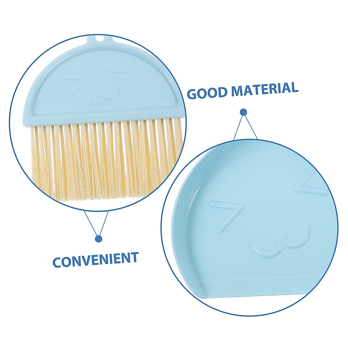 QUMIIRITY 1 Set Broom to Clean up Brooms Automotive Combos Cars Detailing Brush Mini Hand Broom Desktop Cleaning Broom Dustpan and Small Cleaning Brush Mini Broom Dust Pan Keyboard Pp Blue