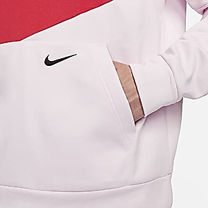 Nike Therma-FIT Men's Pullover Fitness Hoodie (as1, alpha, m, regular, regular, Pink Foam/Pink Foam/University Red/Black)