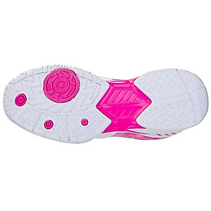 Fila Volley Zone Tie Dye Womens Pickleball Shoe Pink Glo/White/Metallic Silver (us_Footwear_Size_System, Adult, Women, Numeric, Medium, Numeric_8)