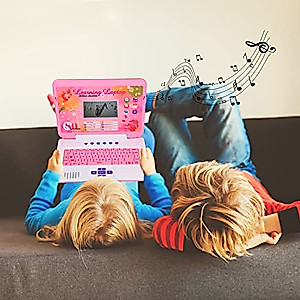 LESHITIAN Kids Laptop, 80 Learning Activities, Educational Learning Computer for Kids Ages 5+