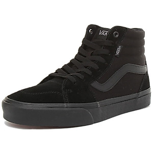 Vans Men's Hi-Top Trainers Sneaker, Suede Canvas Black Black, 12