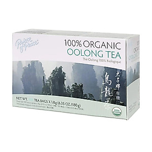 Prince of Peace Organic Oolong Tea, 100 Tea Bags – 100% Organic Black Tea – Unsweetened Black Tea – Lower Caffeine Alternative to Coffee – Herbal Health Benefits