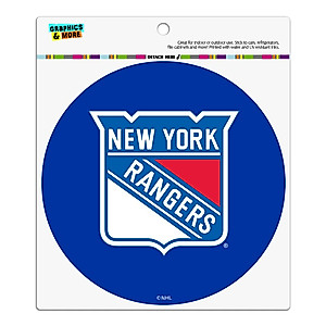 New York Rangers Logo Automotive Car Refrigerator Locker Vinyl Circle Magnet