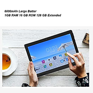 Pomya Tablet, 10.1 Inch 1280x800 IPS HD Display Tablet for Android 5.1, 1GB RAM 16GB ROM 8 Core PC Tablet, 3G Networks Calling Tablet for Daily Life