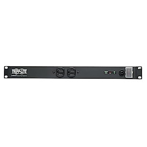 Tripp Lite 12-Outlet Rackmount PDU Isobar Surge Protector Power Strip, 15A, 3840 Joules, 15ft Cord with 5-15P Plug, 1U Rack-Mount, Lifetime Manufacturer's Warranty & $25,000 Insurance (ISOBAR12ULTRA)