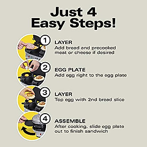 Hamilton Beach Dual Breakfast Sandwich Maker with Timer, Silver (25490A)