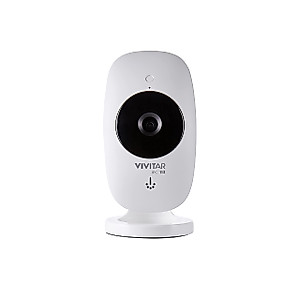 Vivitar IPC113-WHT Wide Angle 1080p HD Wi-Fi Smart Home Camera with Motion Detection, Night Vision, Cloud Backup, Two-Way Audio, Child and Pet Monitor, iOS and Android App for Home/Office Use, White